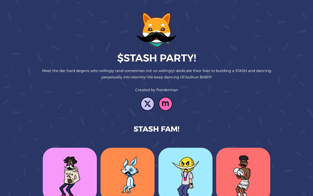 STASH PARTY By Ponderman